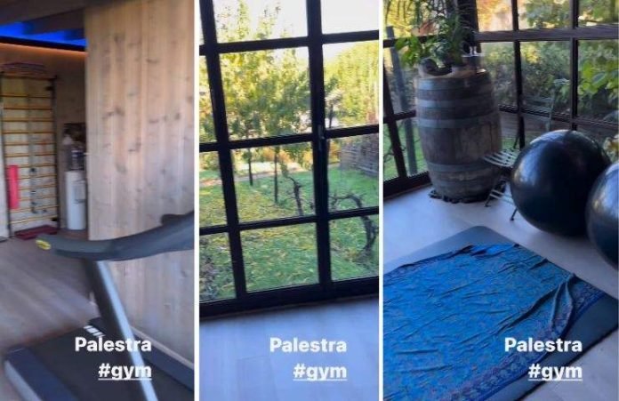 Antonella Clerici mostra la sua palestra: “Con una vista così ...