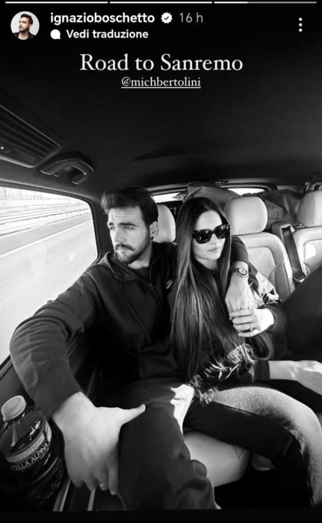 Ignazio Boschetto vola a Sanremo: la foto super romantica conquista i ...